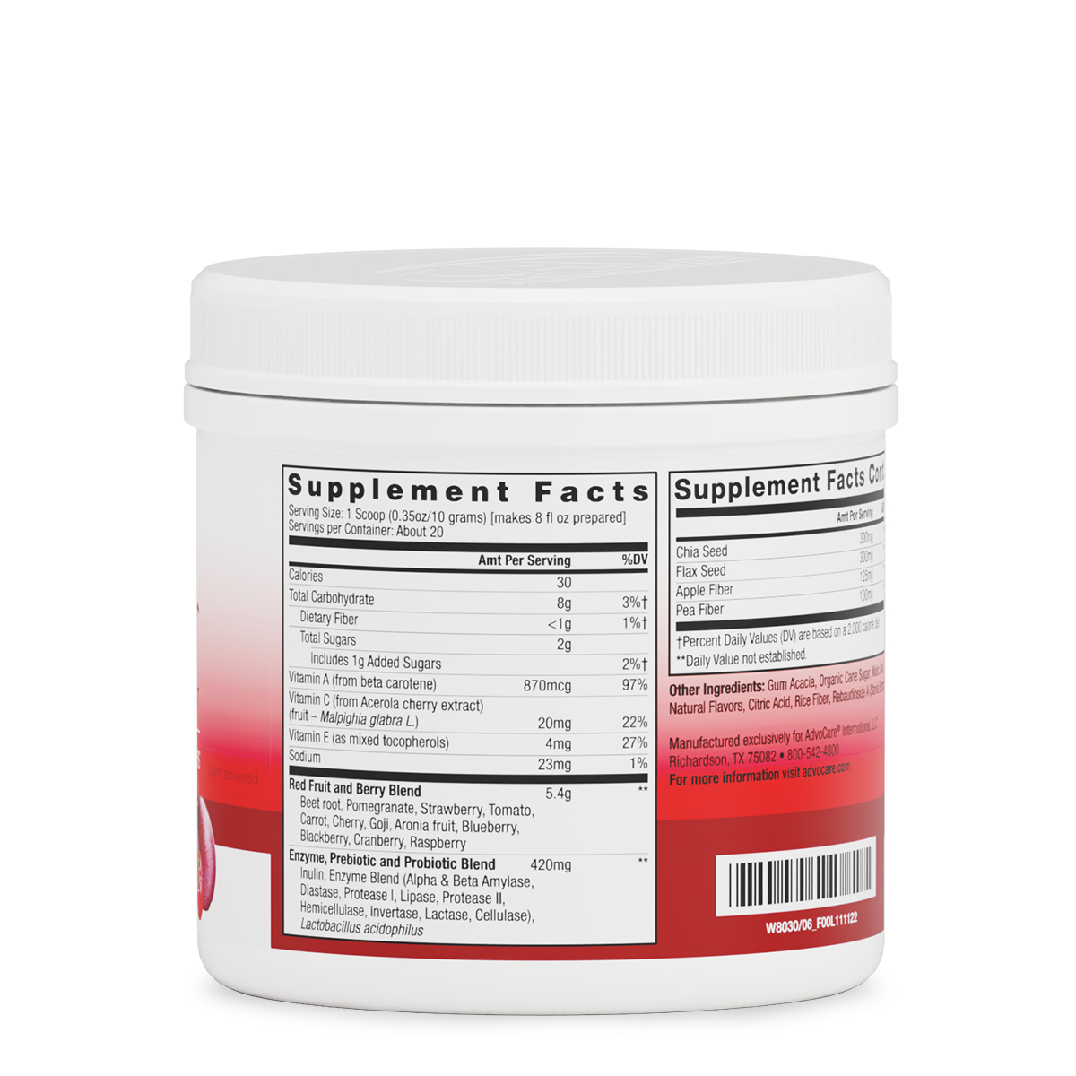 AdvoGreens® Reds Powder, Berry | AdvoCare®