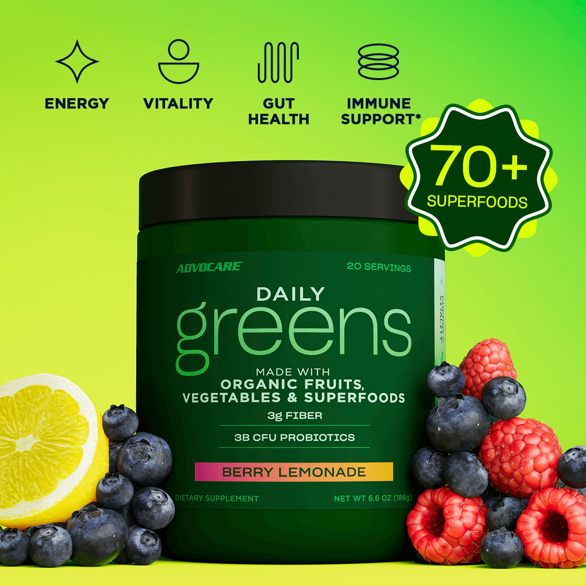 AdvoCare Daily Greens, Berry Lemonade | AdvoCare®