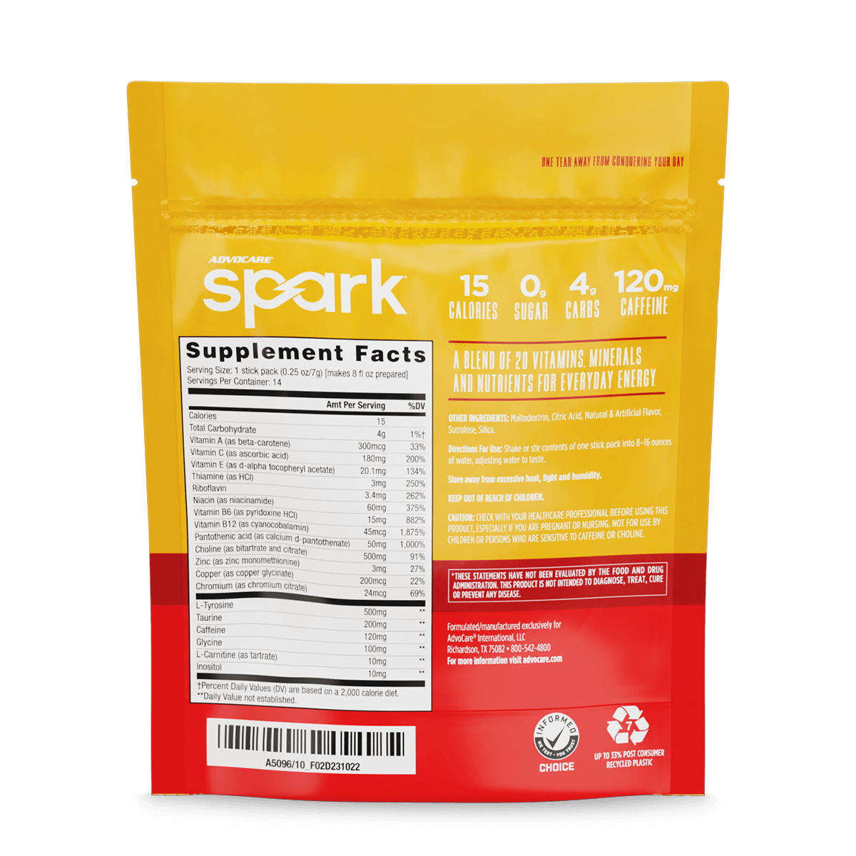 Spark® Stick Packs, Mango Strawberry | AdvoCare®