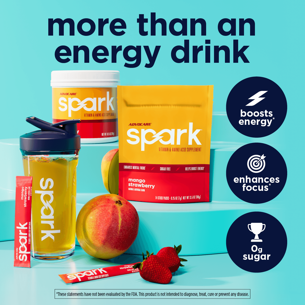 Spark® Stick Packs, Mango Strawberry | AdvoCare®