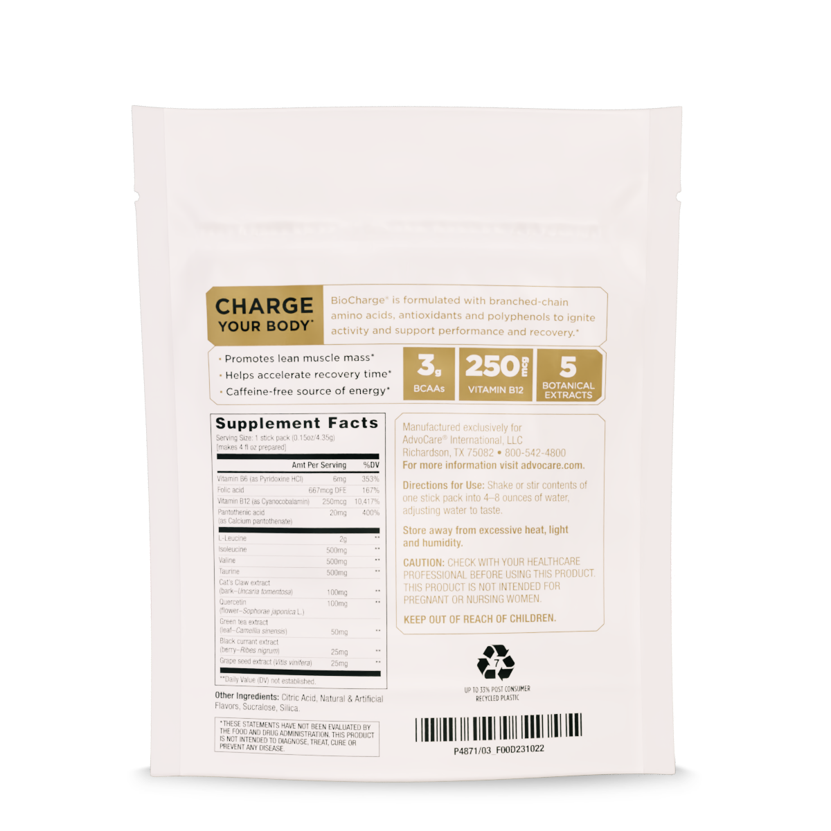 BioCharge®, Peach & Mixed Berry | AdvoCare®