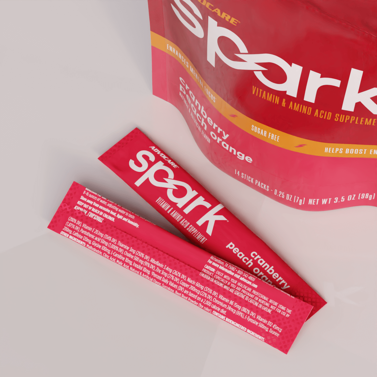 Spark® Stick Packs, Cranberry Peach Orange | AdvoCare®