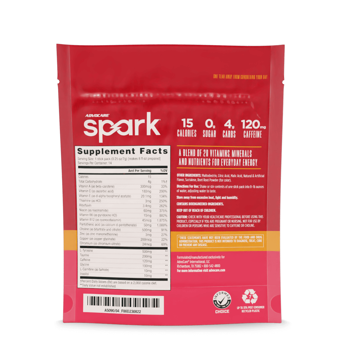 Spark® Stick Packs, Cranberry Peach Orange | AdvoCare