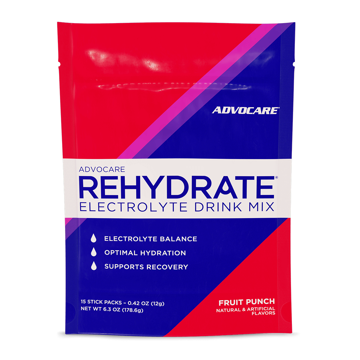AdvoCare Rehydrate® Stick Packs, Fruit Punch | AdvoCare®