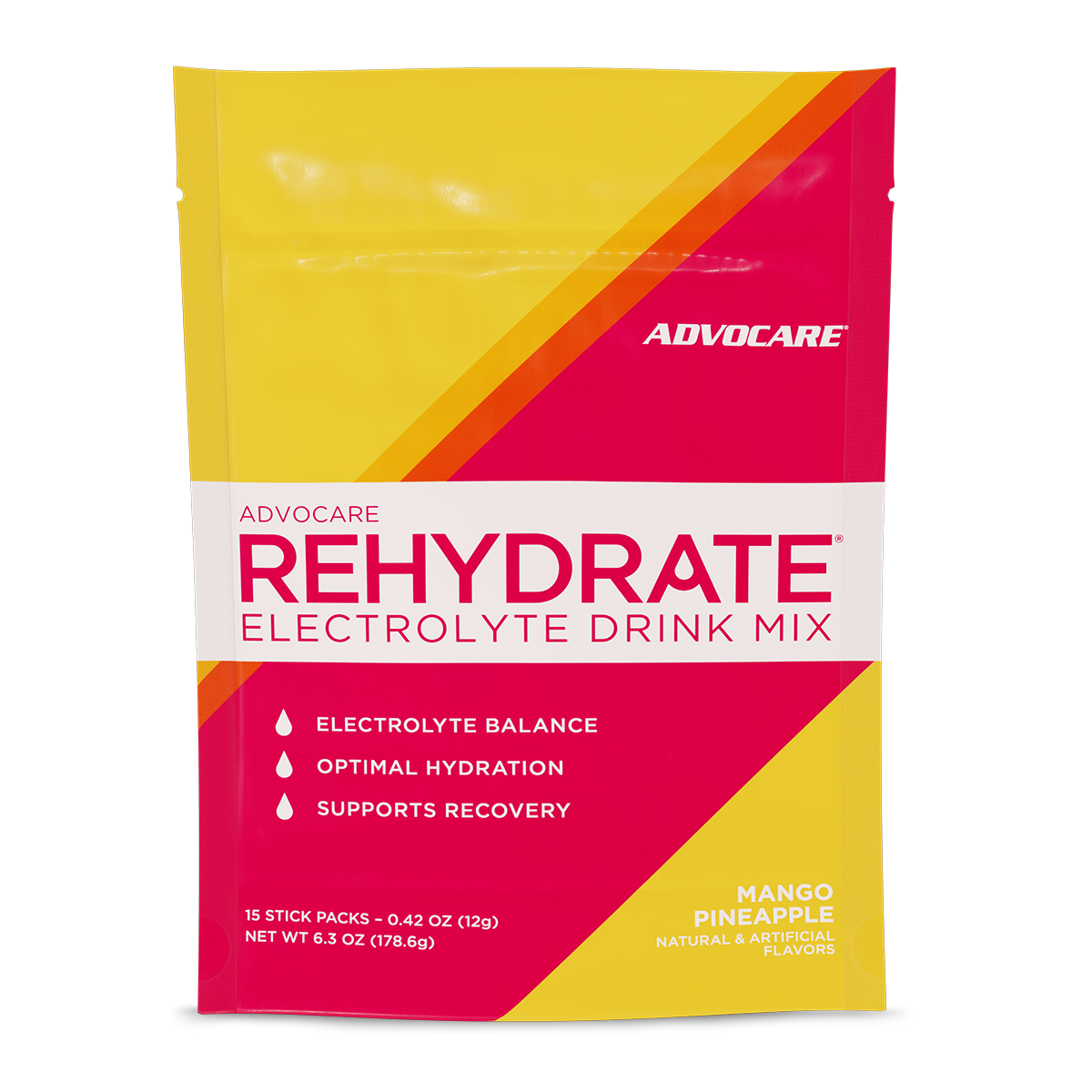 AdvoCare Rehydrate® Stick Packs, Mango Pineapple | AdvoCare®